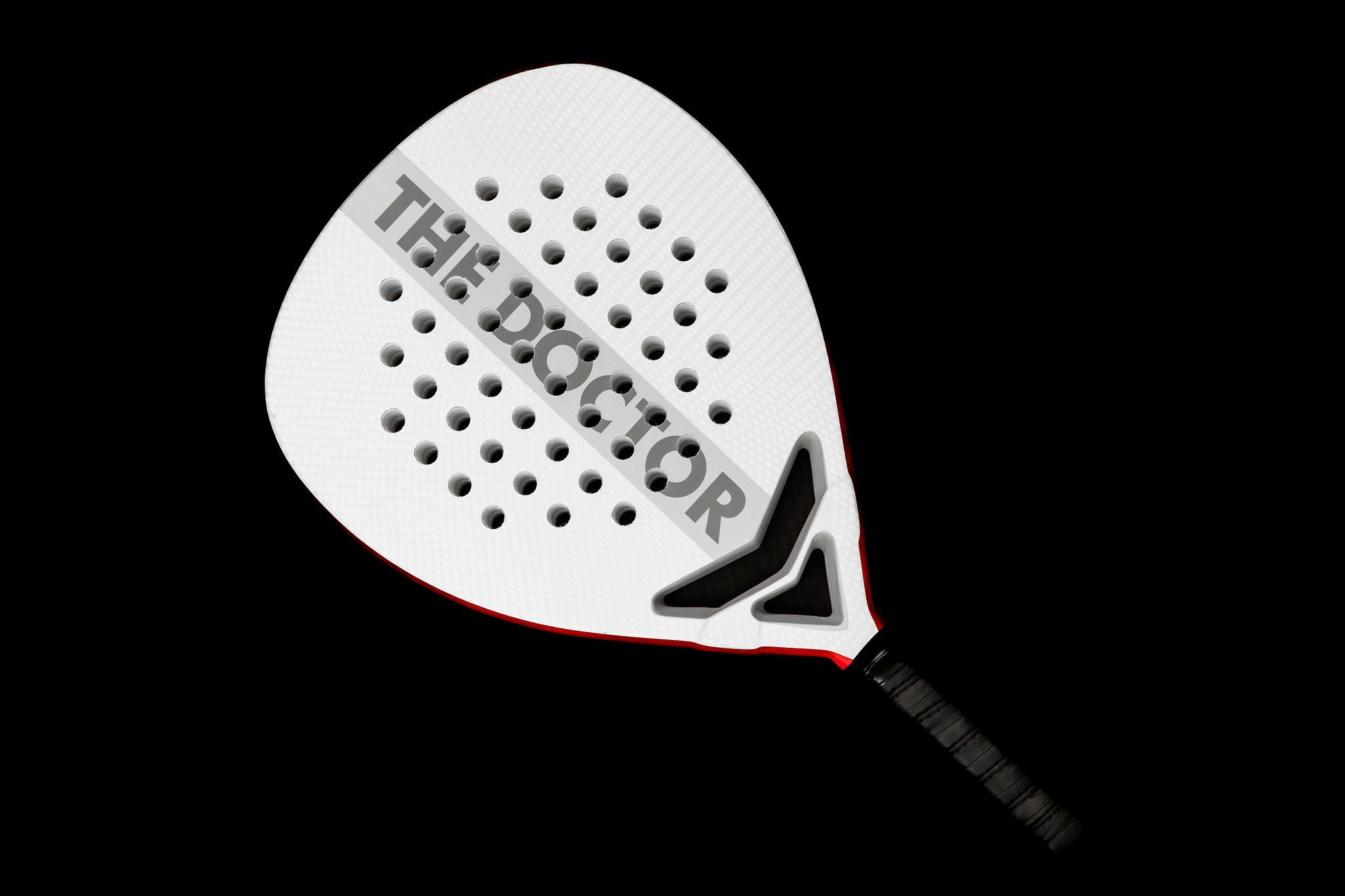 The Red Doctor: 12k Carbon Fiber Face Padel Racket – Doctor Rackets