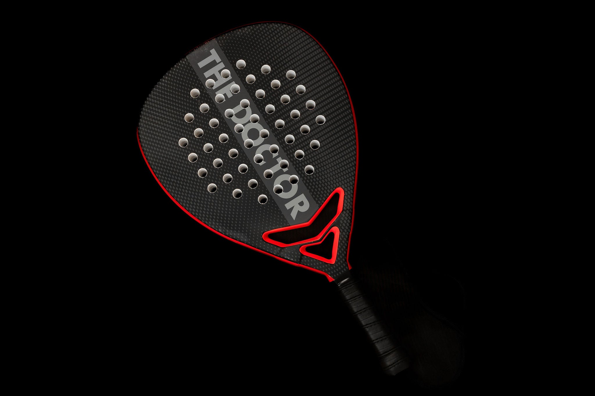 The Doctor Black: 12K Carbon Fiber Face Padel Racket – Doctor Rackets